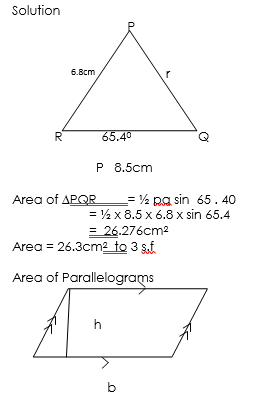 Area Of Plane Figures - ClassNotes.ng