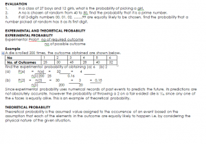 Probability - ClassNotes.ng