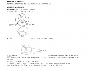 Deductive Proof of Circle Geometry - ClassNotes.ng