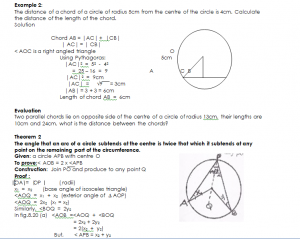 Deductive Proof of Circle Geometry - ClassNotes.ng