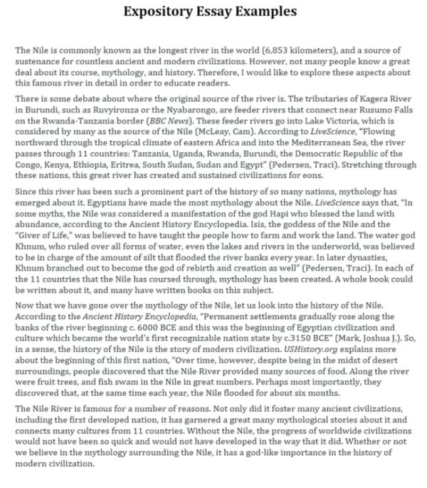 Writing (Expository Essay) - Class Notes