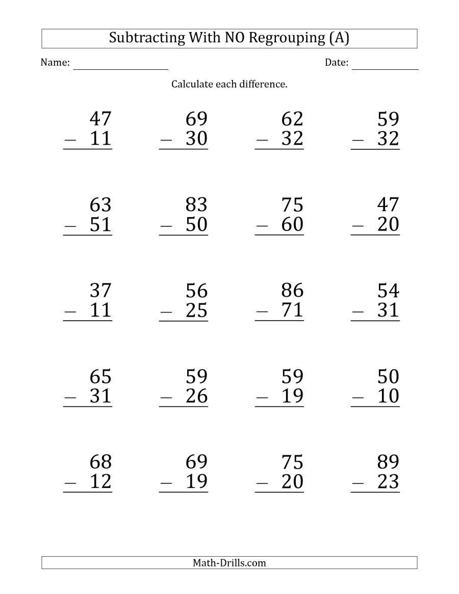 SUBTRACTION - Class Notes