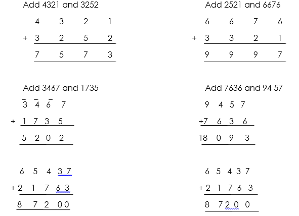 Addition Of Whole Numbers 3 - ClassNotes.ng