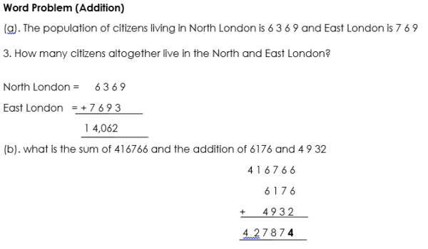 Addition Of Whole Numbers 3 - ClassNotes.ng
