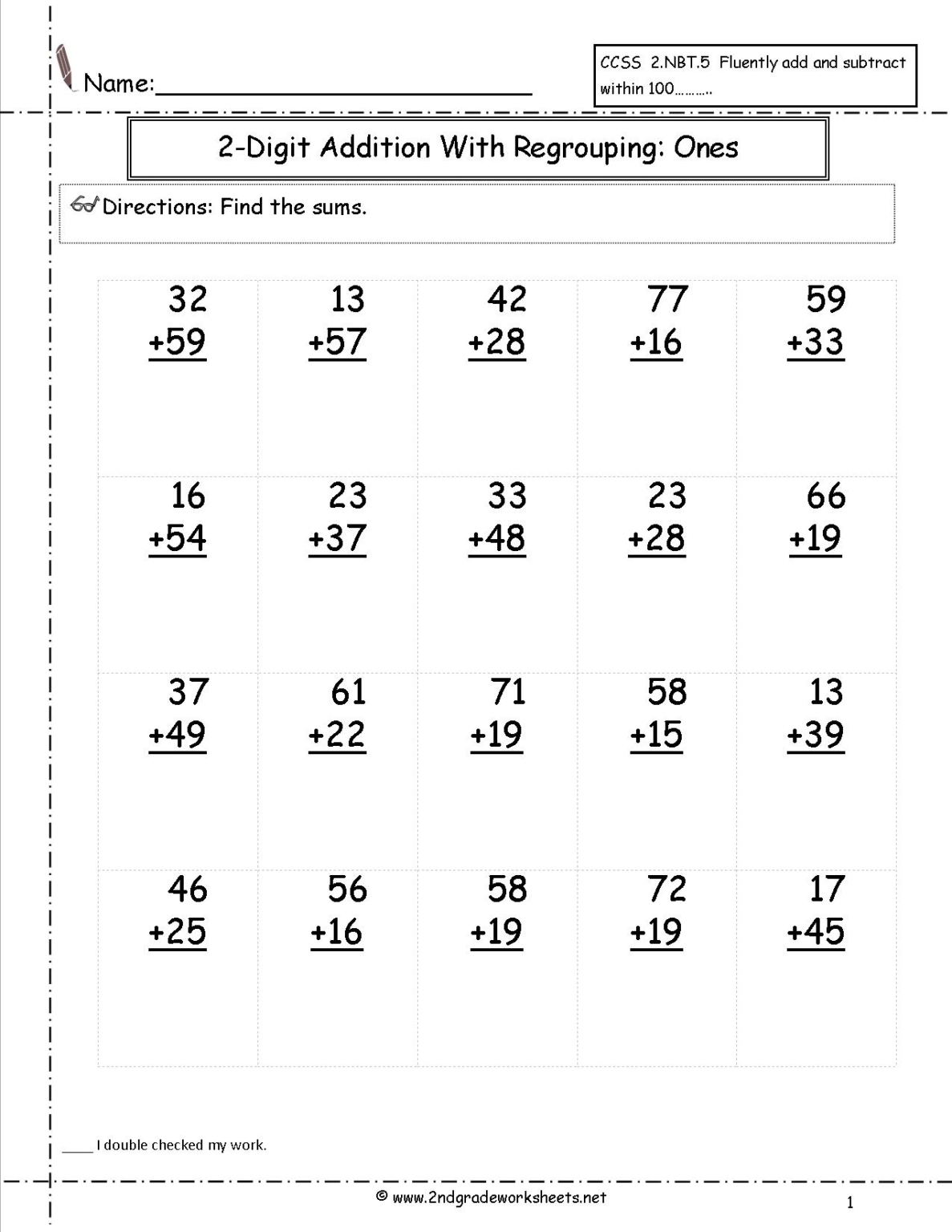 ADDITION OF 2-DIGIT NUMBERS WITH REGROUPING - ClassNotes.ng