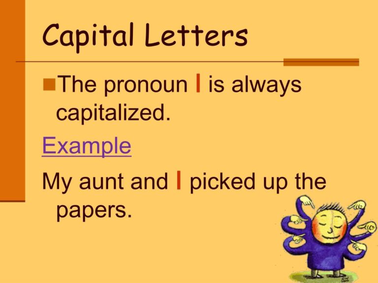 Concepts of print | Use of capital letters, punctuation marks, full ...