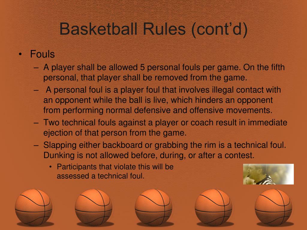 Basic Rules in Basketball Game - Class Notes