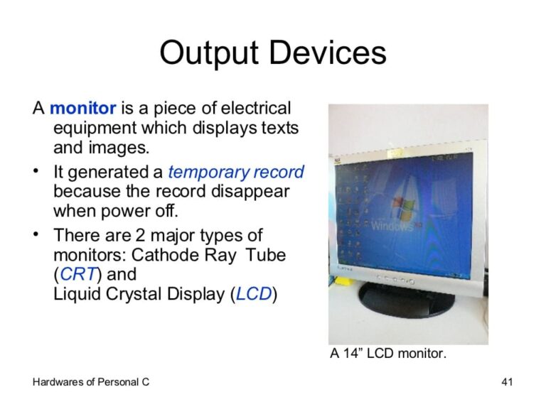 Functions of Computer Monitor - ClassNotes.ng