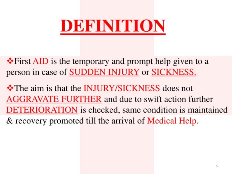 Meaning of First Aider - Who is a First Aider - ClassNotes.ng
