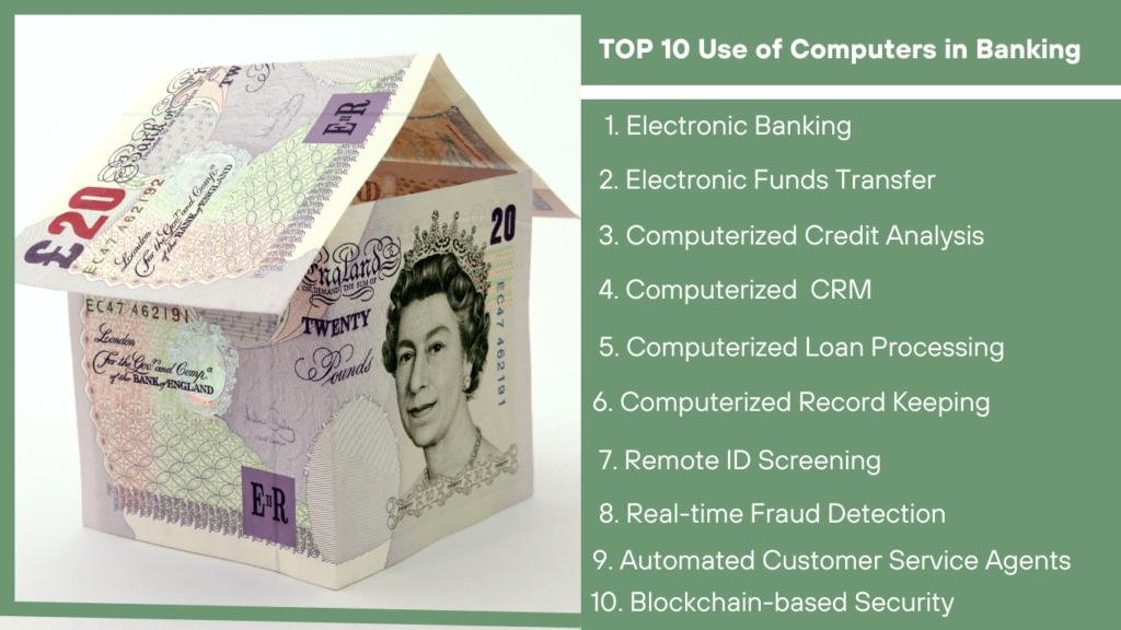 Uses of computer in the Bank - ClassNotes.ng