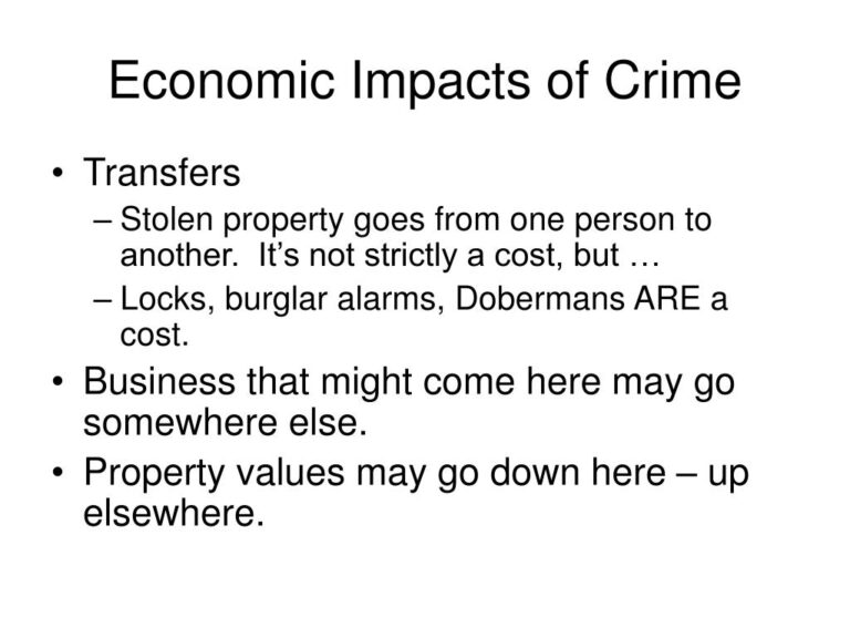 Effects of Common Crimes - Class Notes