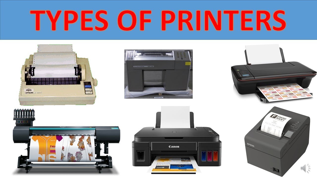 Types of Printers - ClassNotes.ng