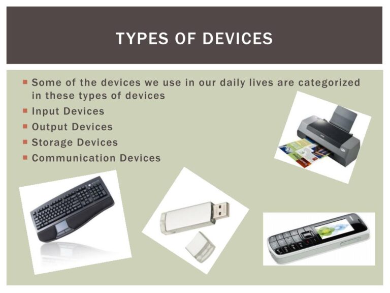 Parts of Common ICT Devices - ClassNotes.ng