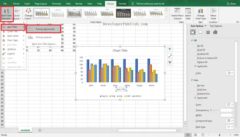 Practical Excel Calculation - Creating and Editing Graphs - Class Notes