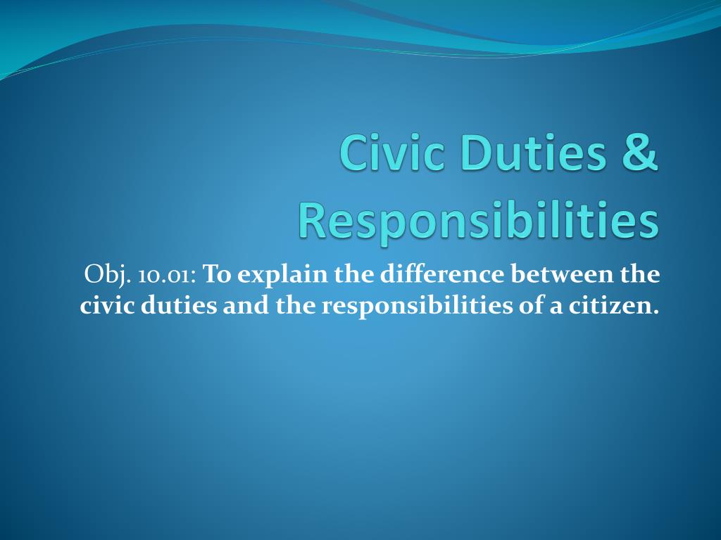 Rights and Responsibilities in Civic Education - Class Notes
