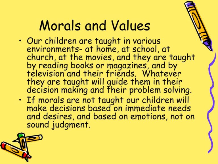 Meaning of Morals - Class Notes