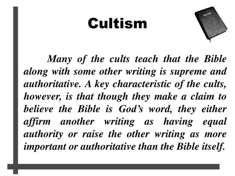 Meaning of Cultism - Class Notes
