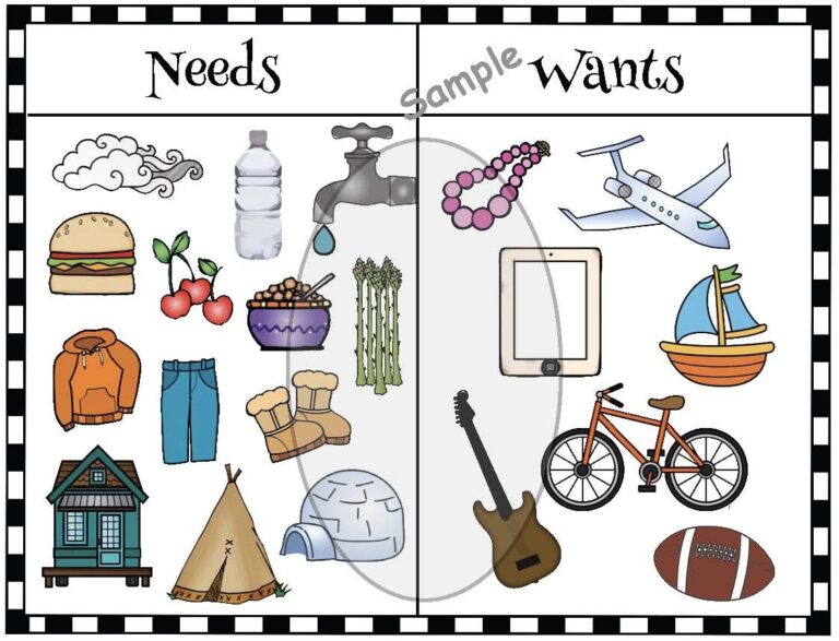 Meaning and Types of Family Needs and Wants - Class Notes