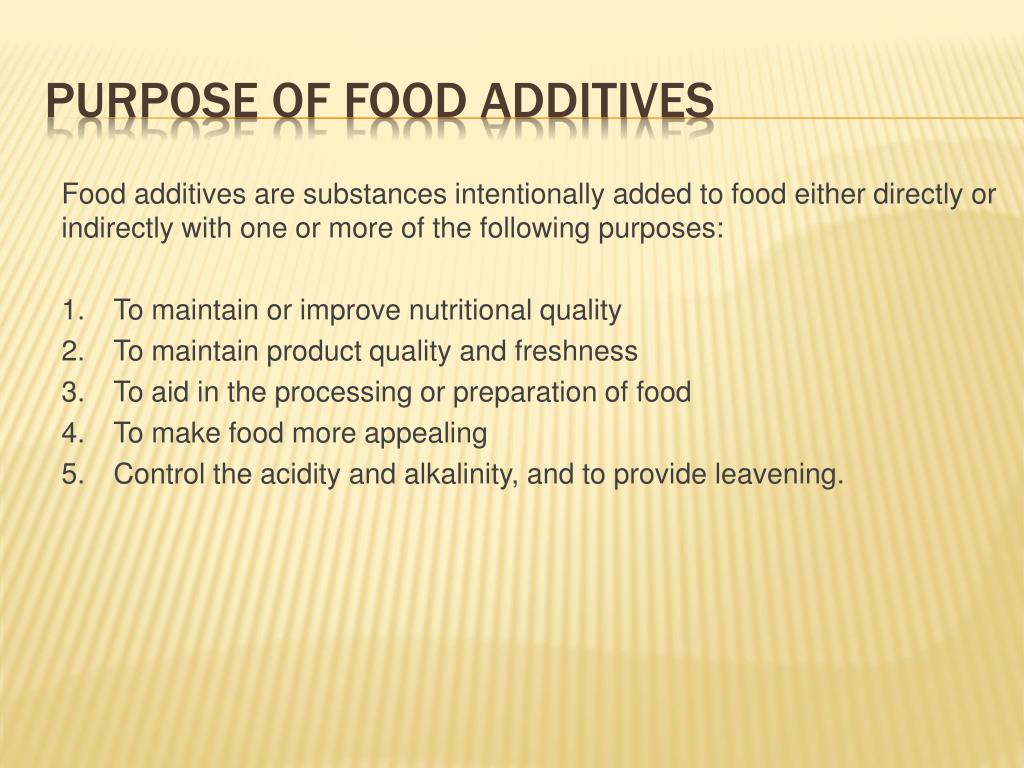 Food Additives: uses, misuses and detection - ClassNotes.ng