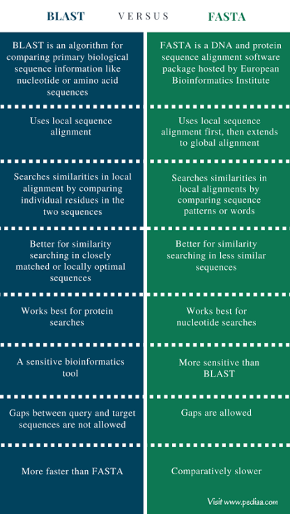 Basic Use Of Blast Fasta And Sequence Alignment Tools Classnotesng